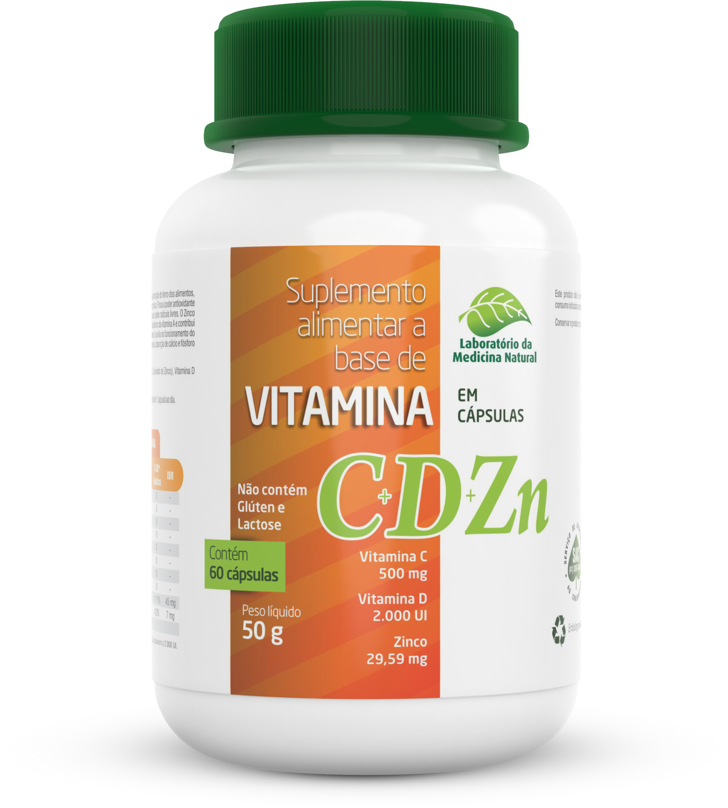 VITAMINA C, D, ZINCO 60 CAPSULAS - MEDINAL | Cegemed online - E-commerce